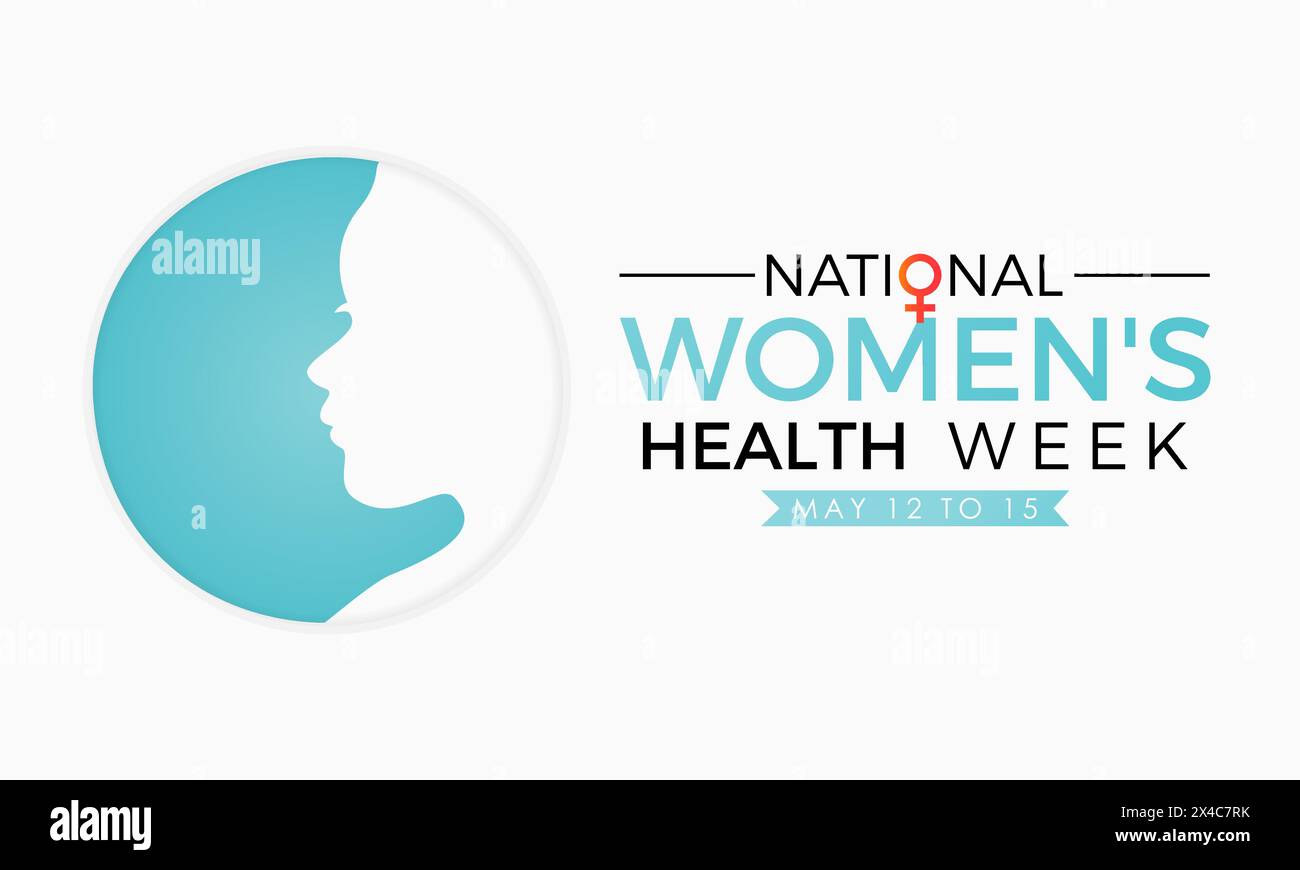 National Women's Health Week health awareness vector illustration. Disease prevention vector ...