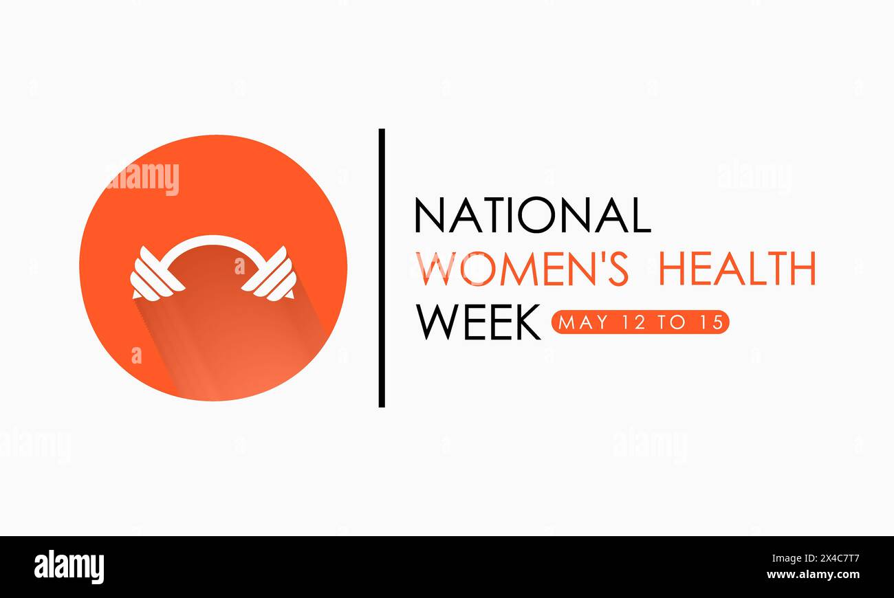 National Womens Health Week Health Awareness Vector Illustration