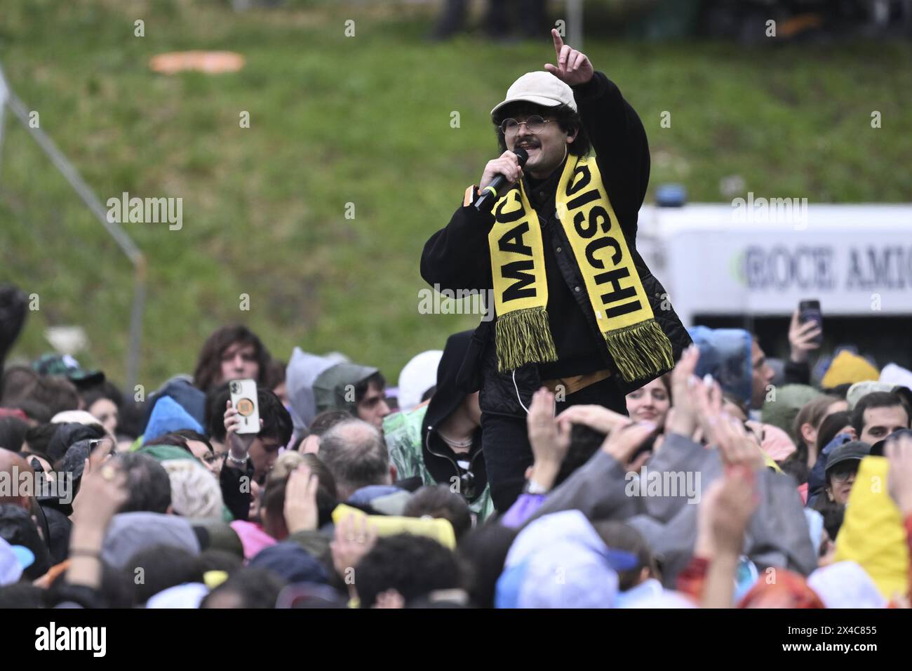 Rome, Italy. 01st May, 2024. Teseghella during the May Day Concert at ...