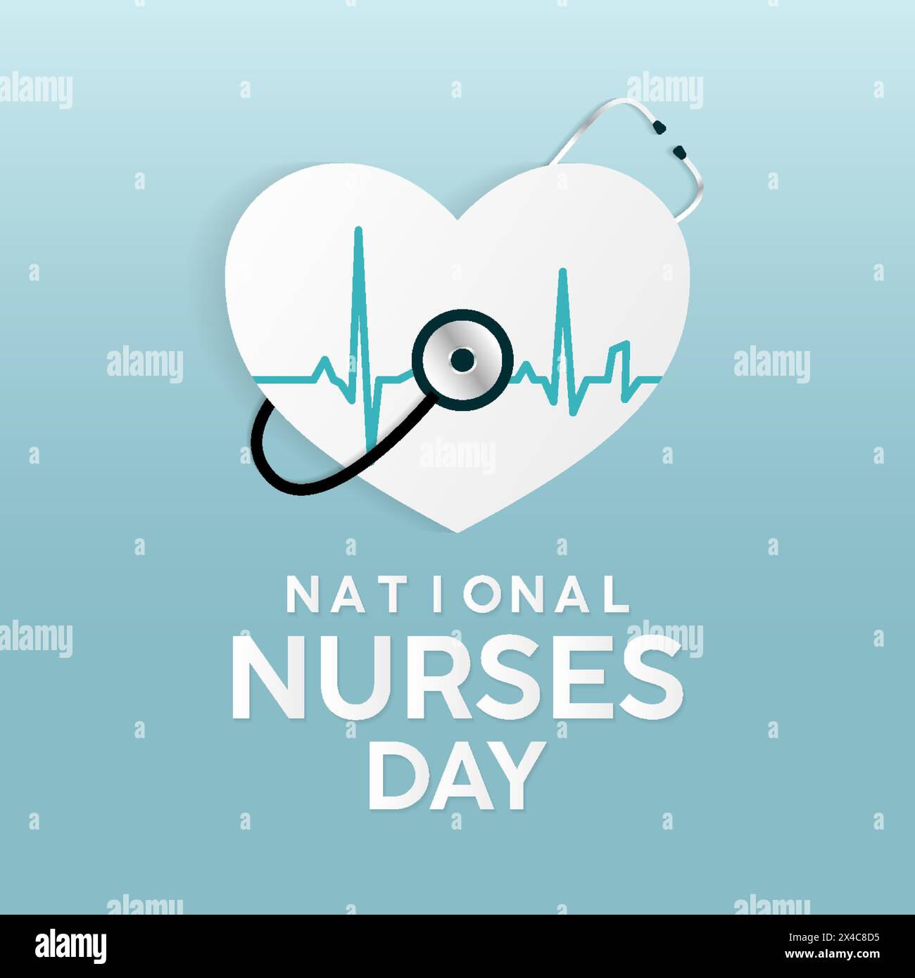 International Nurses Day health awareness vector illustration. Disease ...