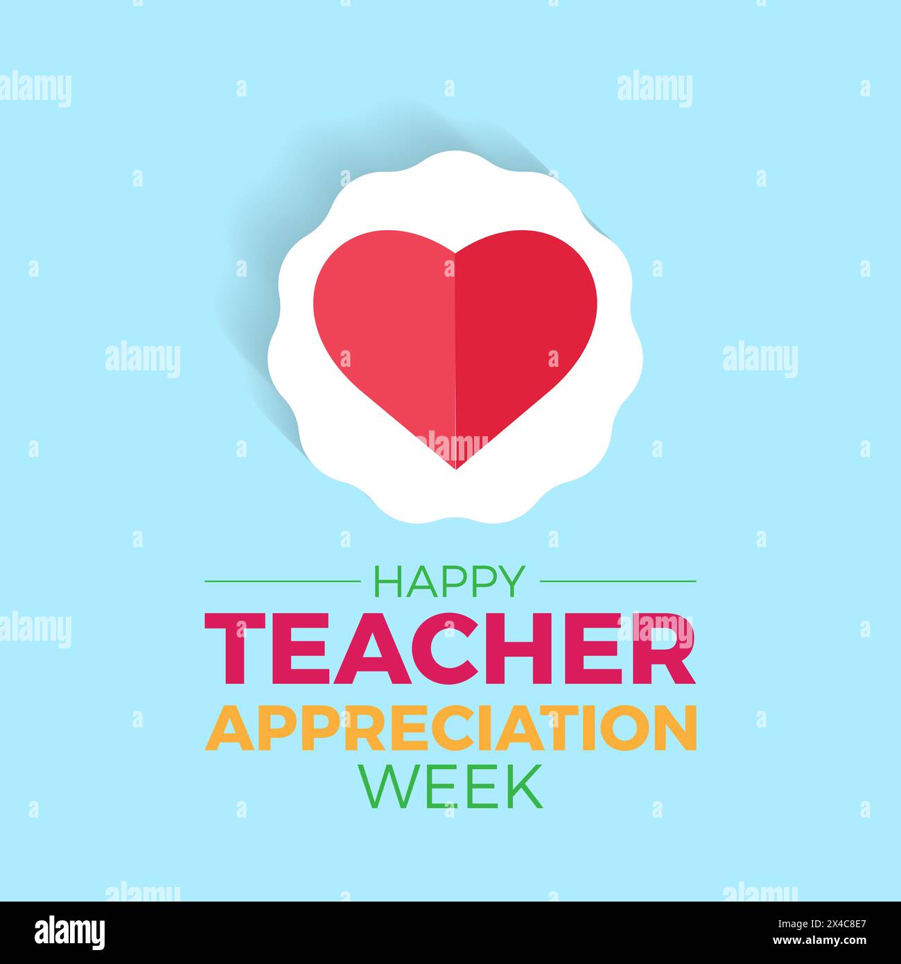 Teacher appreciation week gratitude vector illustration. Education ...