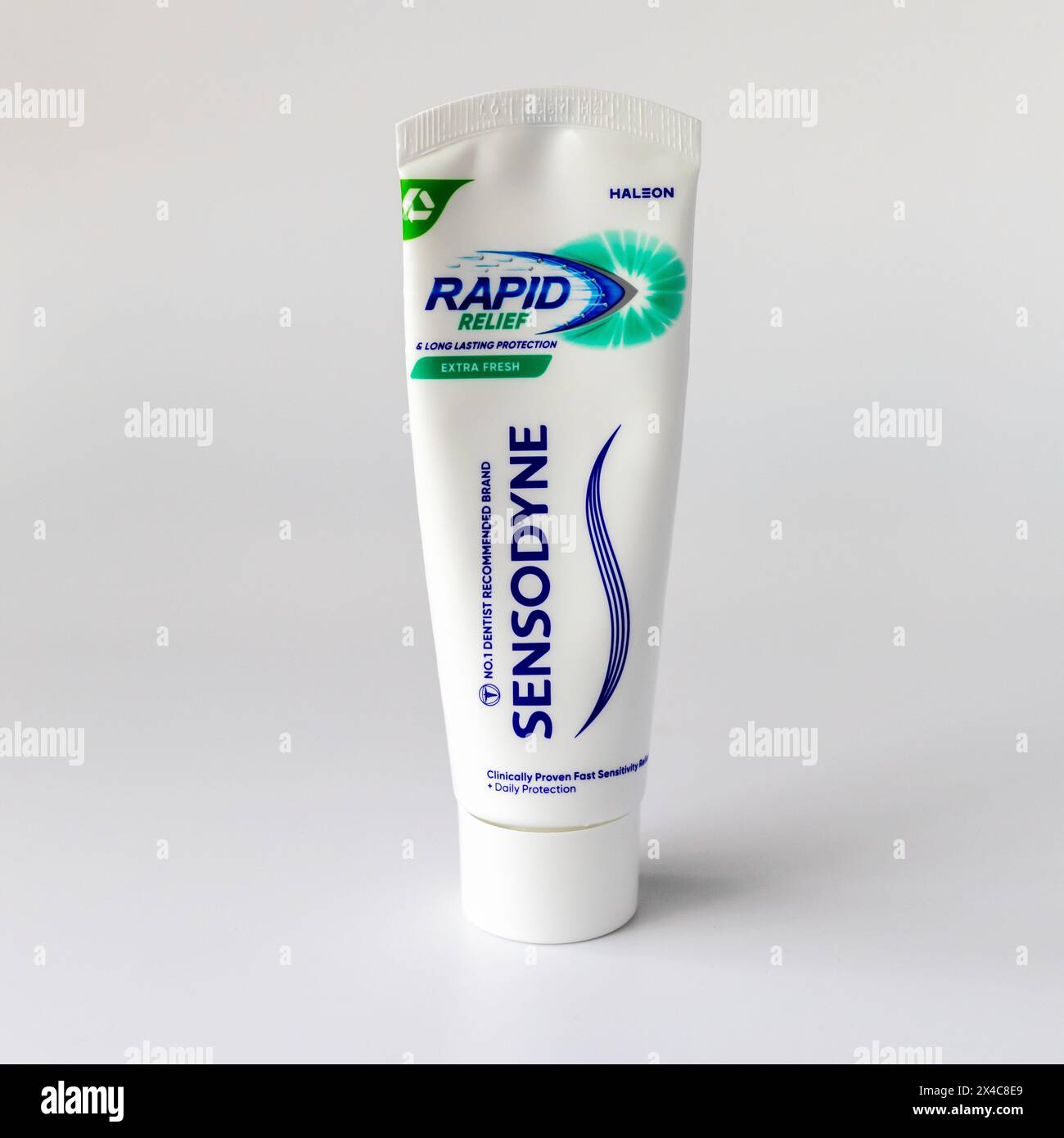 A tube of Sensodyne Rapid Relief toothpase Stock Photo - Alamy