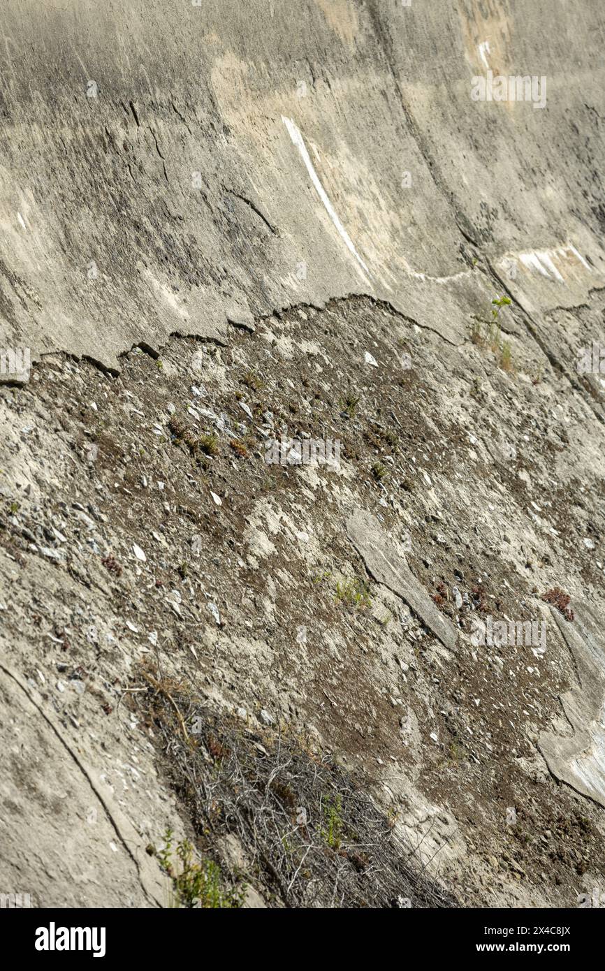 A cement wall with a surface in poor condition Stock Photo - Alamy