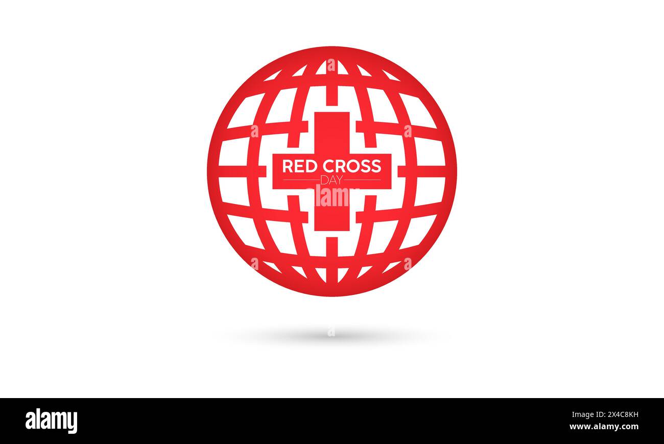 World Red Cross and Red Crescent Day health awareness vector ...