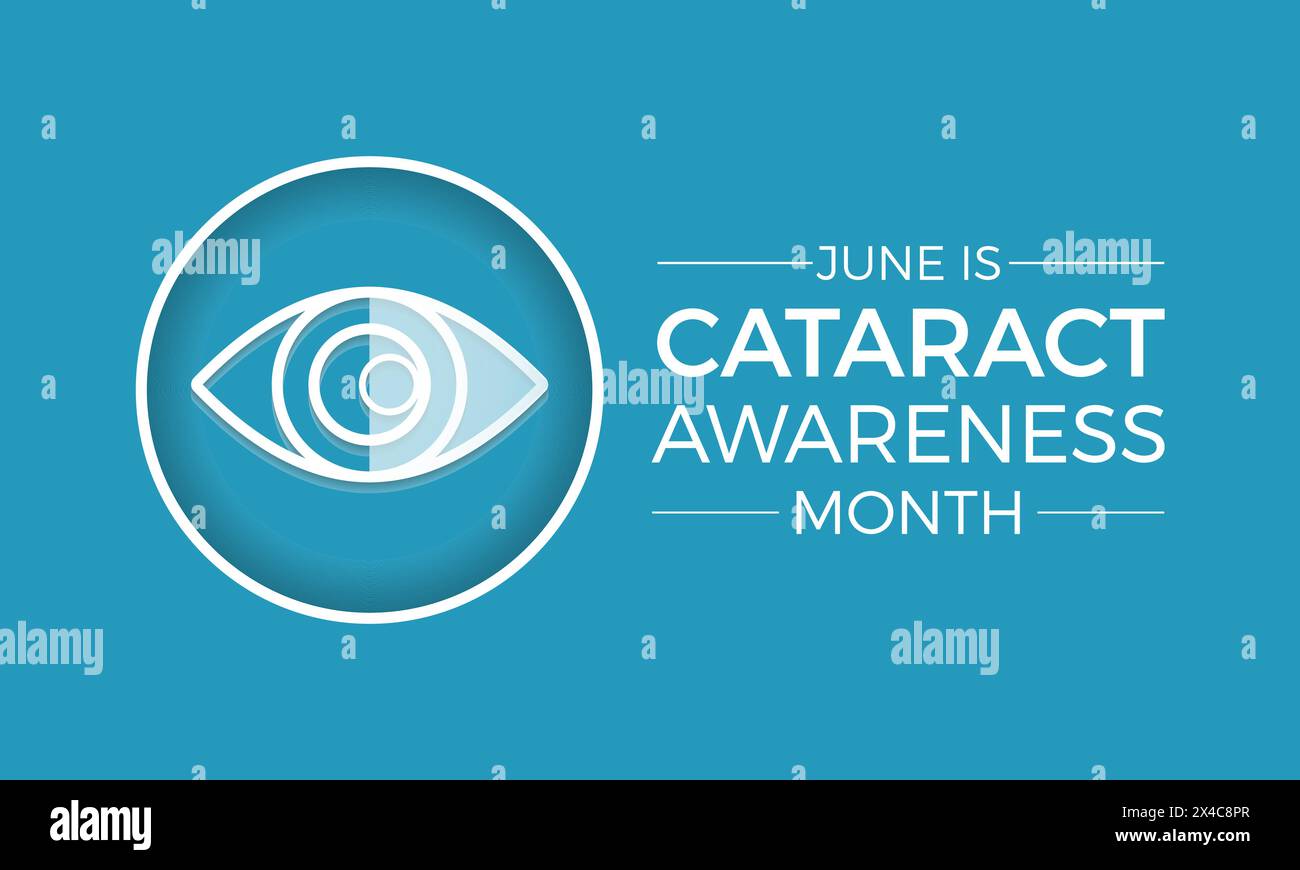 Cataract awareness month health awareness vector illustration. Disease ...
