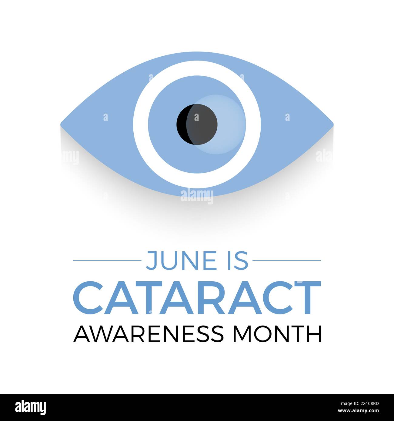 Cataract awareness month health awareness vector illustration. Disease ...