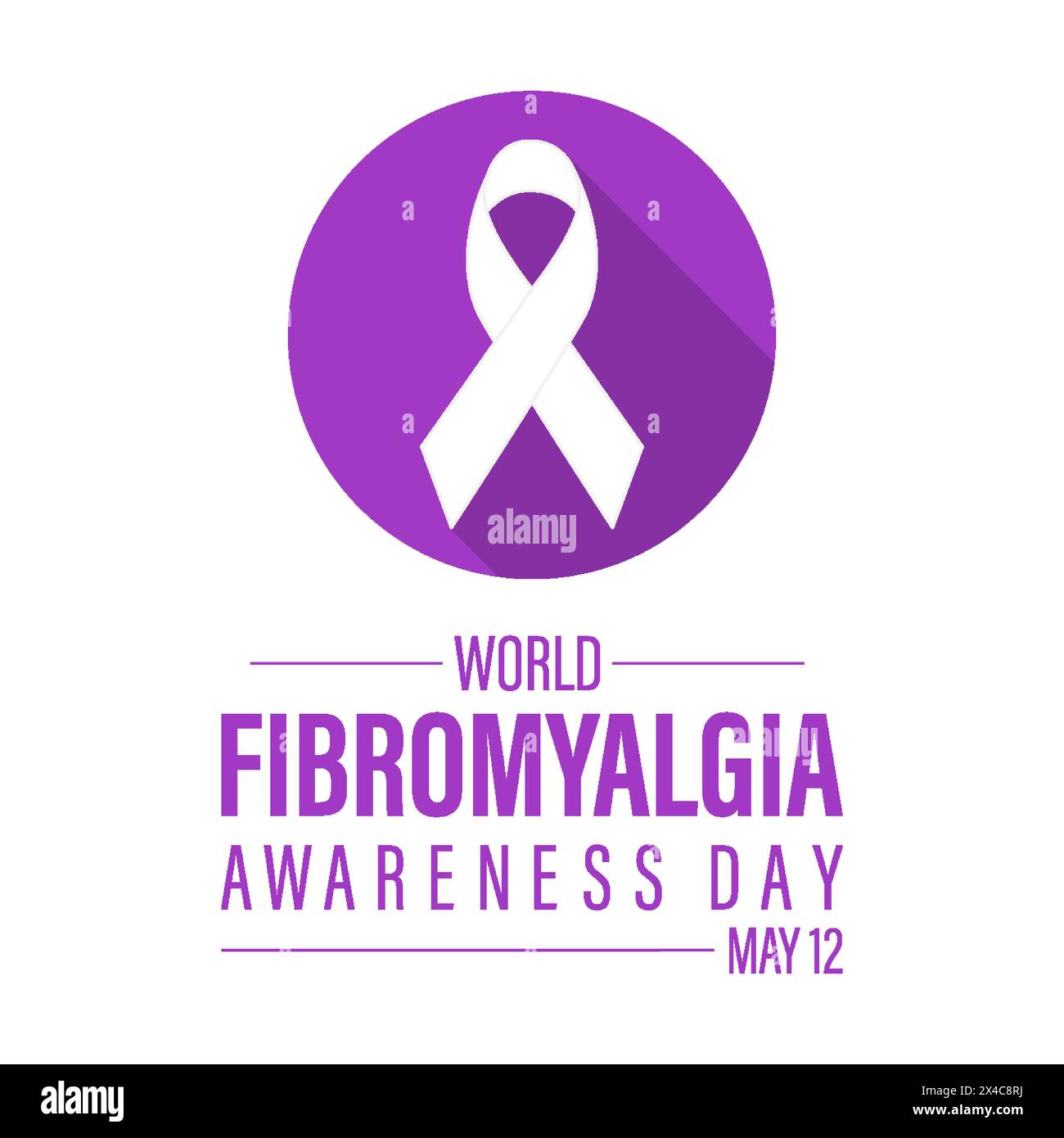World Fibromyalgia health awareness vector illustration. Disease ...