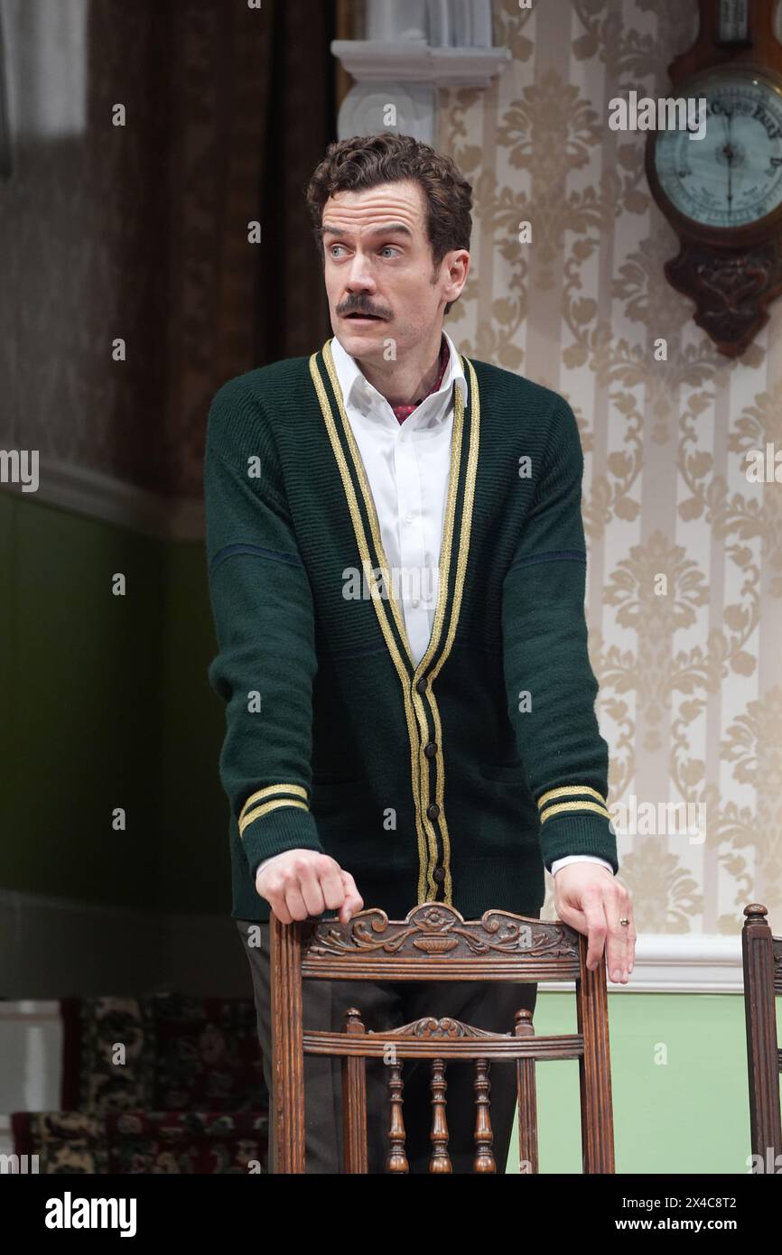 Adam Jackson-Smith as Basil Fawlty during a Q&A session with the media ...