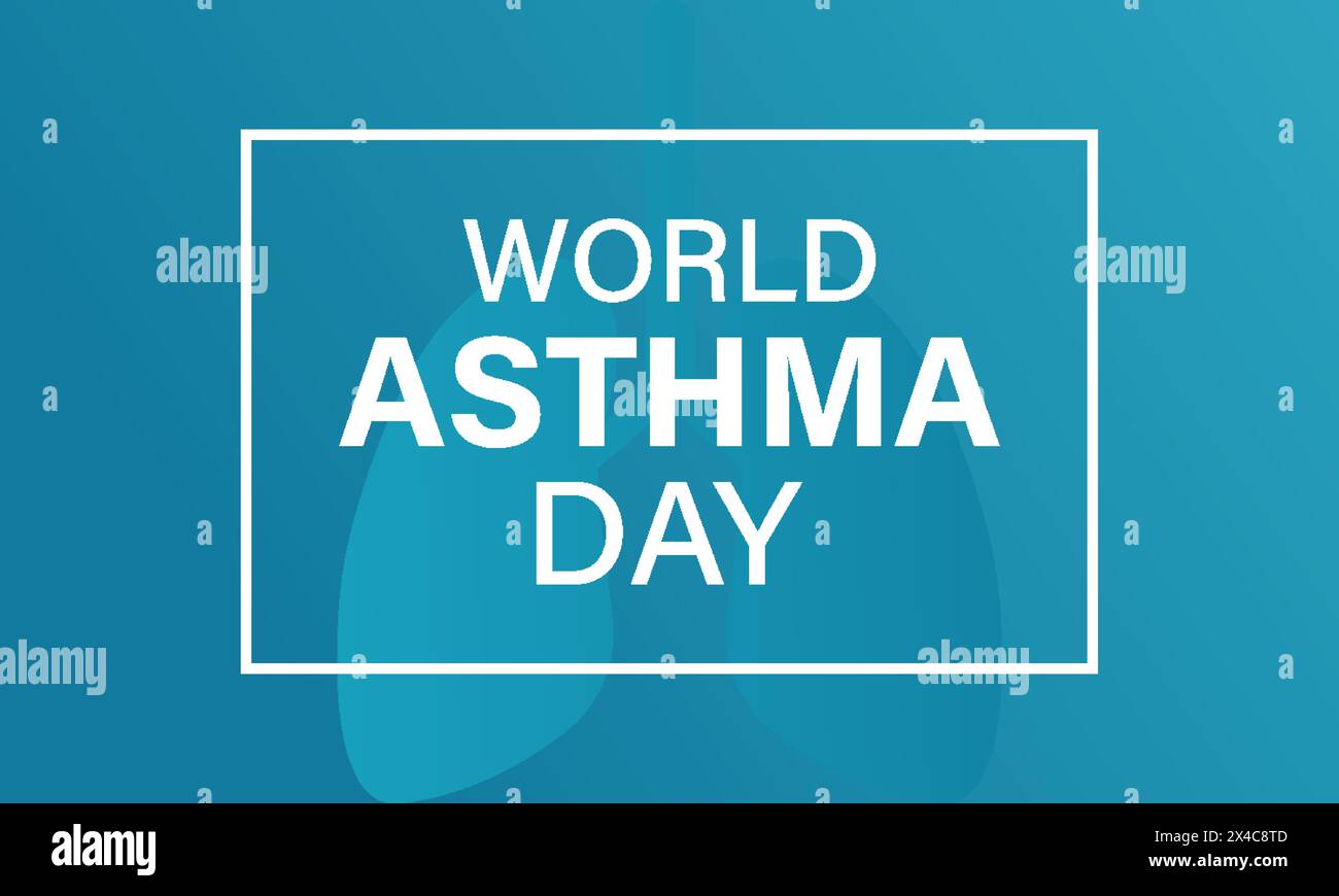 World Asthma Day health awareness vector illustration. Disease ...