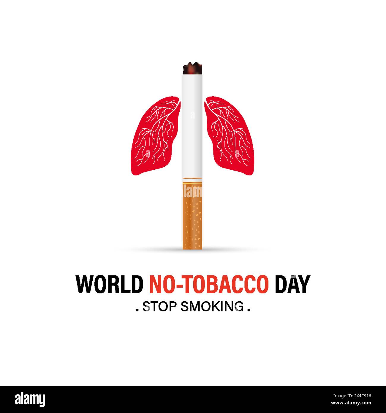 World No-Tobacco Day health awareness vector illustration. Smoking ...