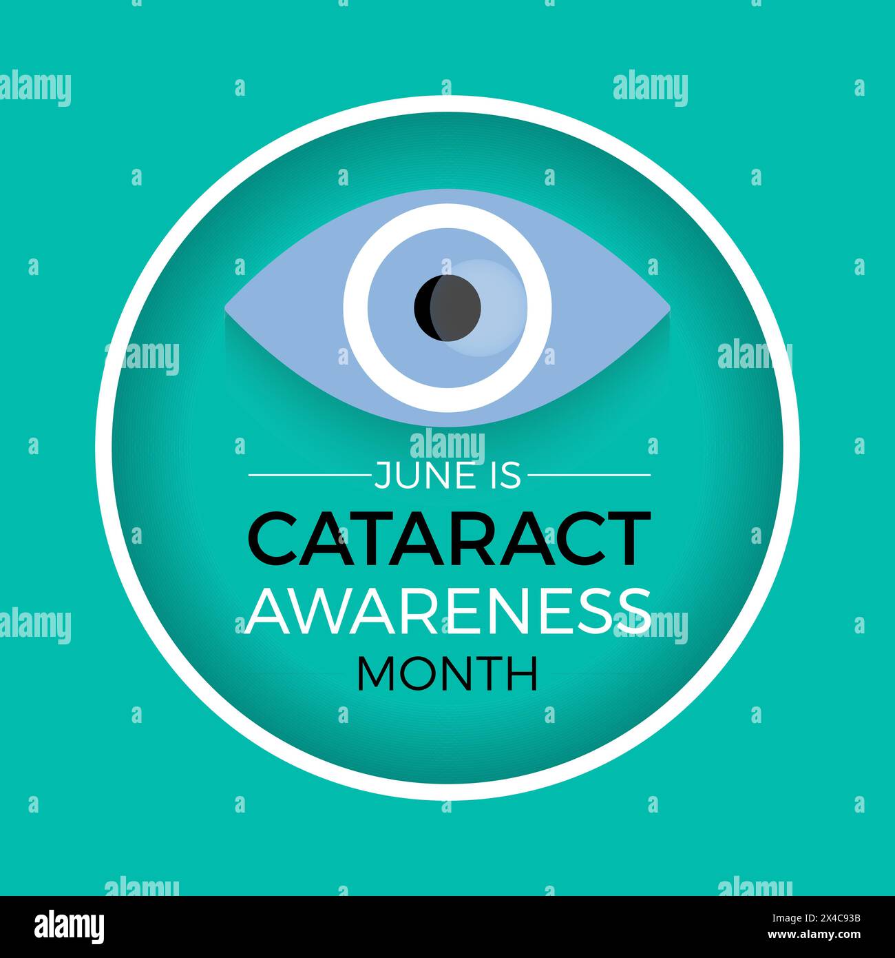 Cataract awareness month health awareness vector illustration. Disease ...