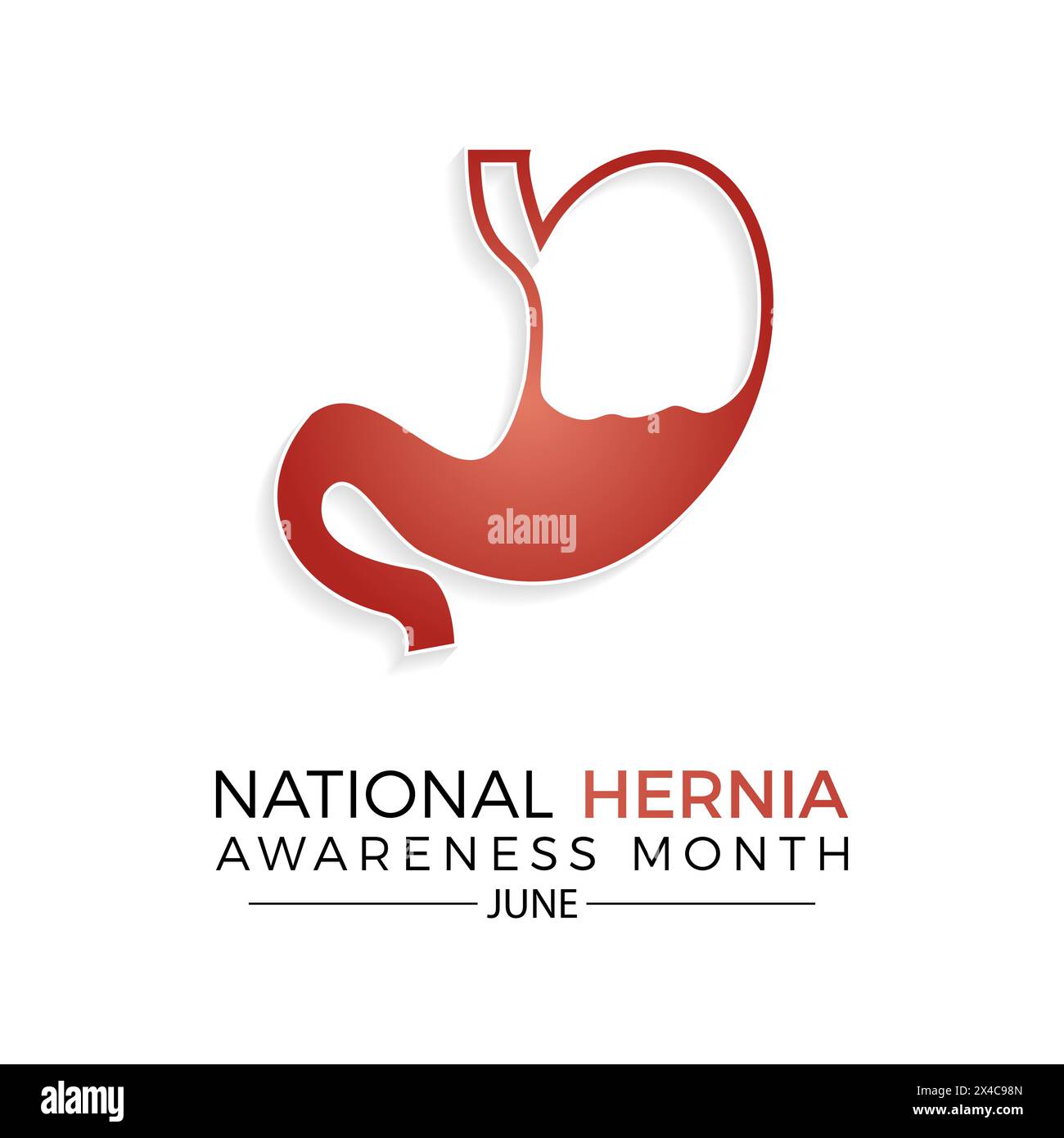 National Hernia awareness month health awareness vector illustration ...