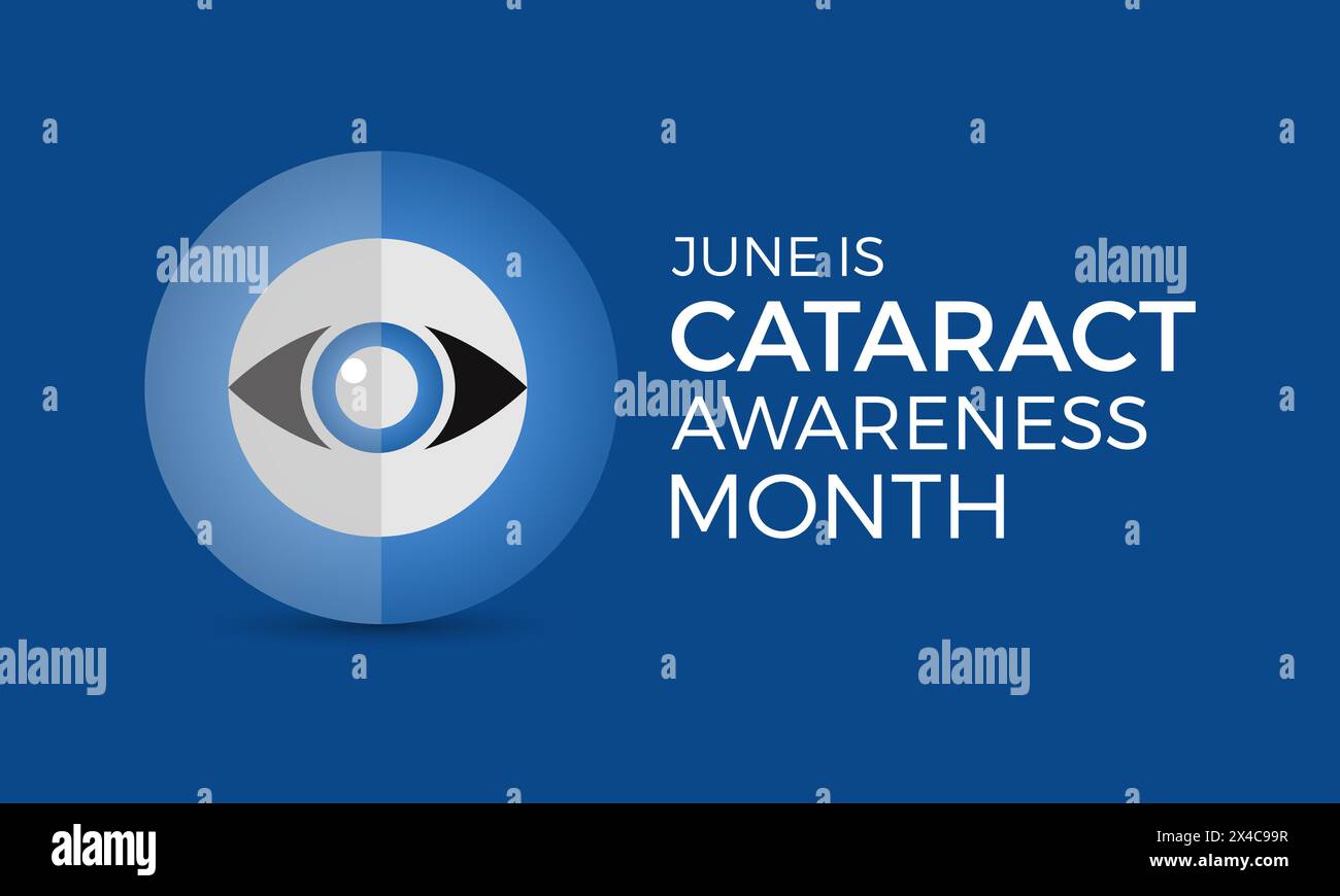 Cataract awareness month health awareness vector illustration. Disease ...