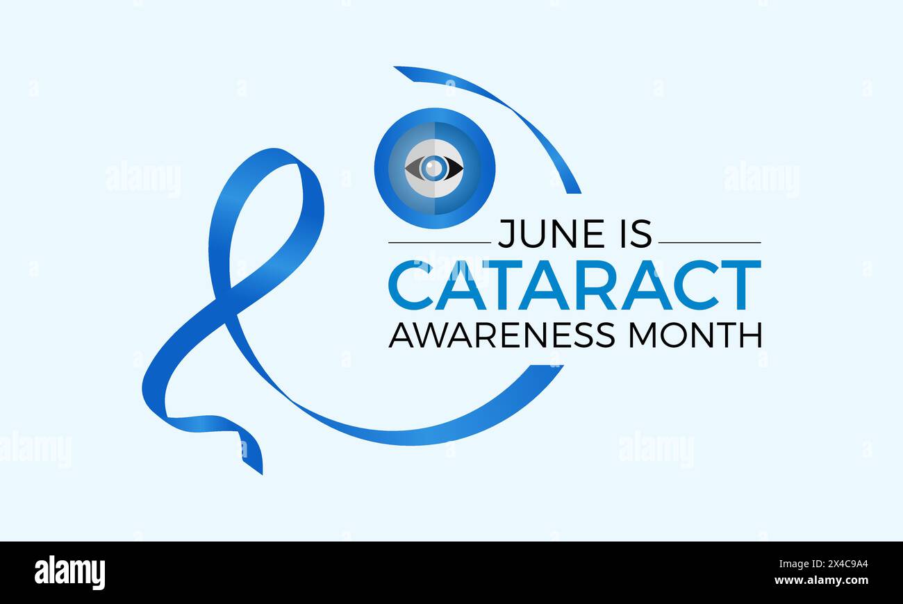 Cataract awareness month health awareness vector illustration. Disease ...