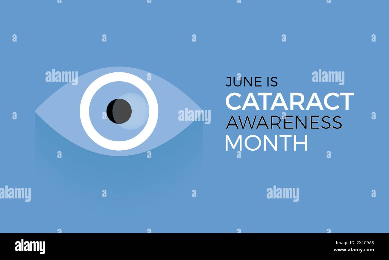 Cataract awareness month health awareness vector illustration. Disease ...