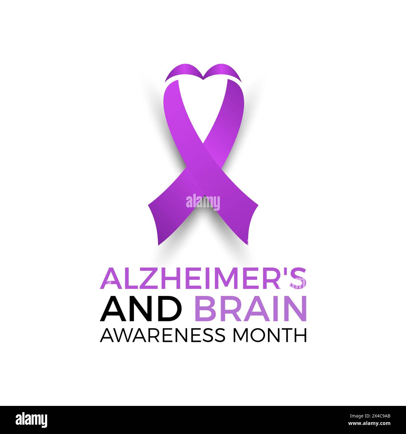 Alzheimer's and Brain awareness month health awareness vector illustration. Disease prevention ...