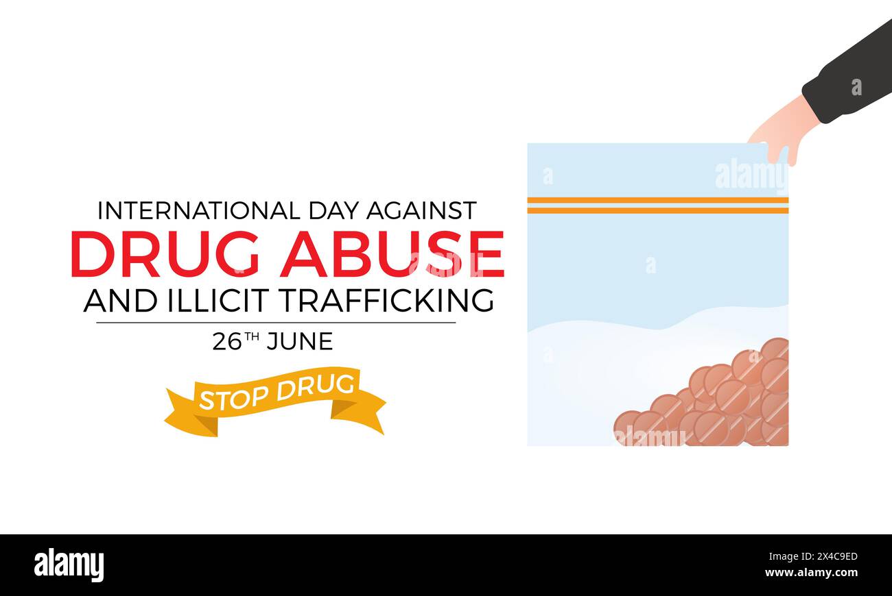 Day against drug abuse vector vectors hi-res stock photography and ...