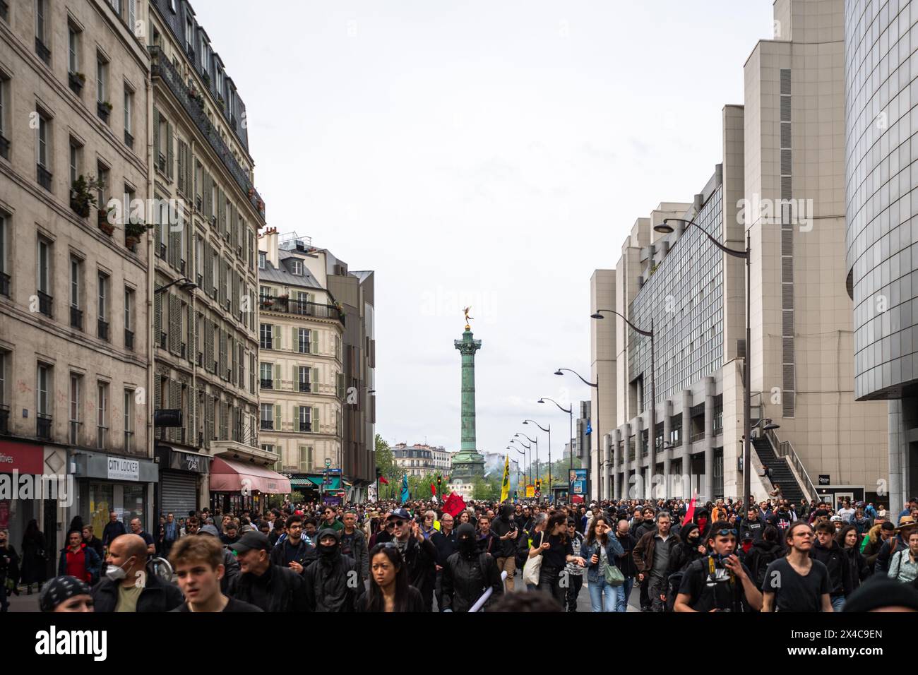 Labour day march france hi-res stock photography and images - Alamy