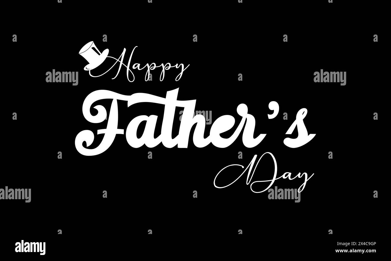 Father's Day love daddy vector illustration. Joyful vector template for ...