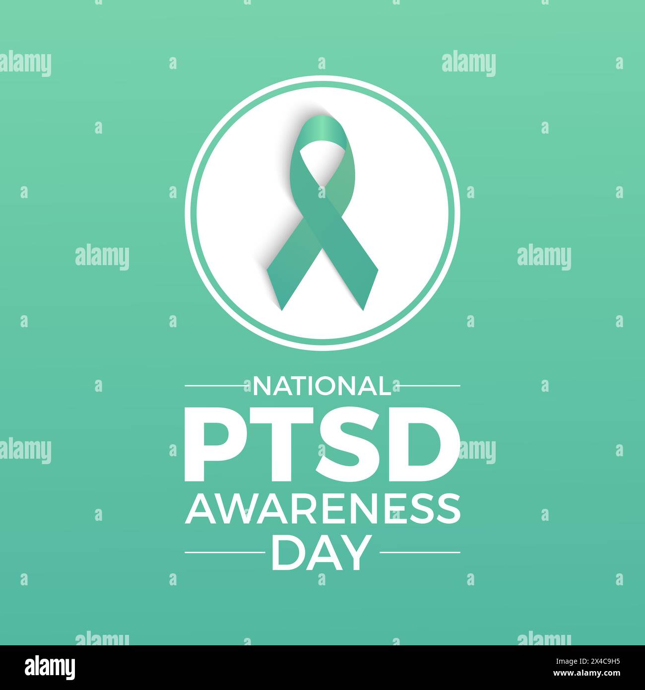 National PTSD Awareness Day health awareness vector illustration ...