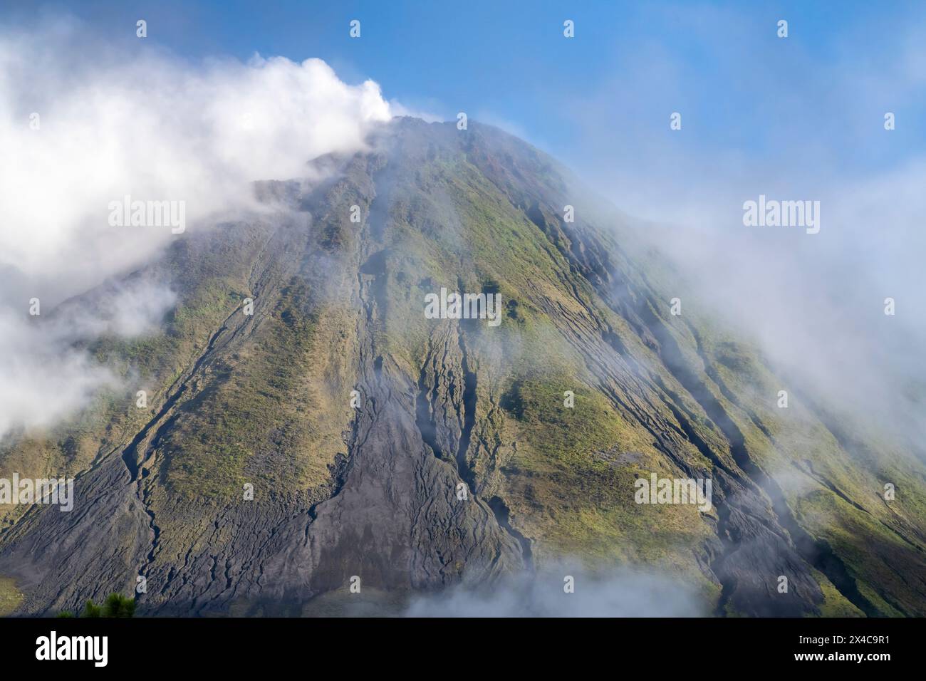 Costa Rica, Arenal Observatory. Clouds on Arenal volcano Stock Photo ...
