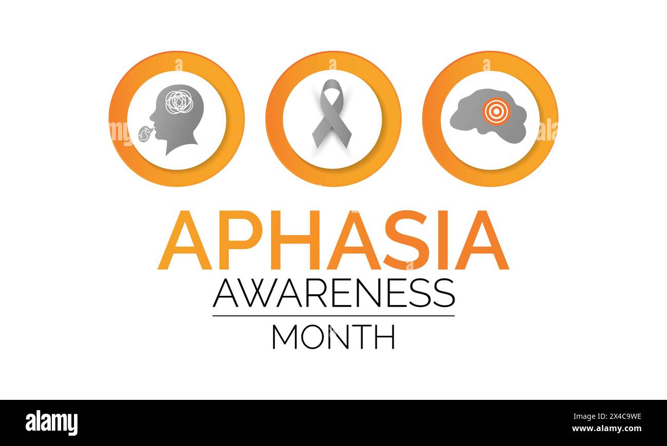 National Aphasia Awareness Month health awareness vector illustration ...