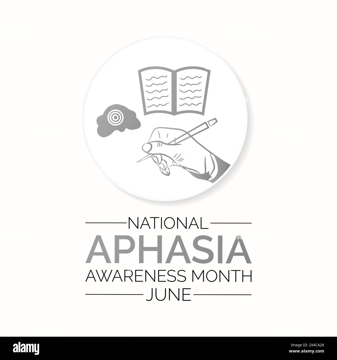 National Aphasia Awareness Month health awareness vector illustration ...
