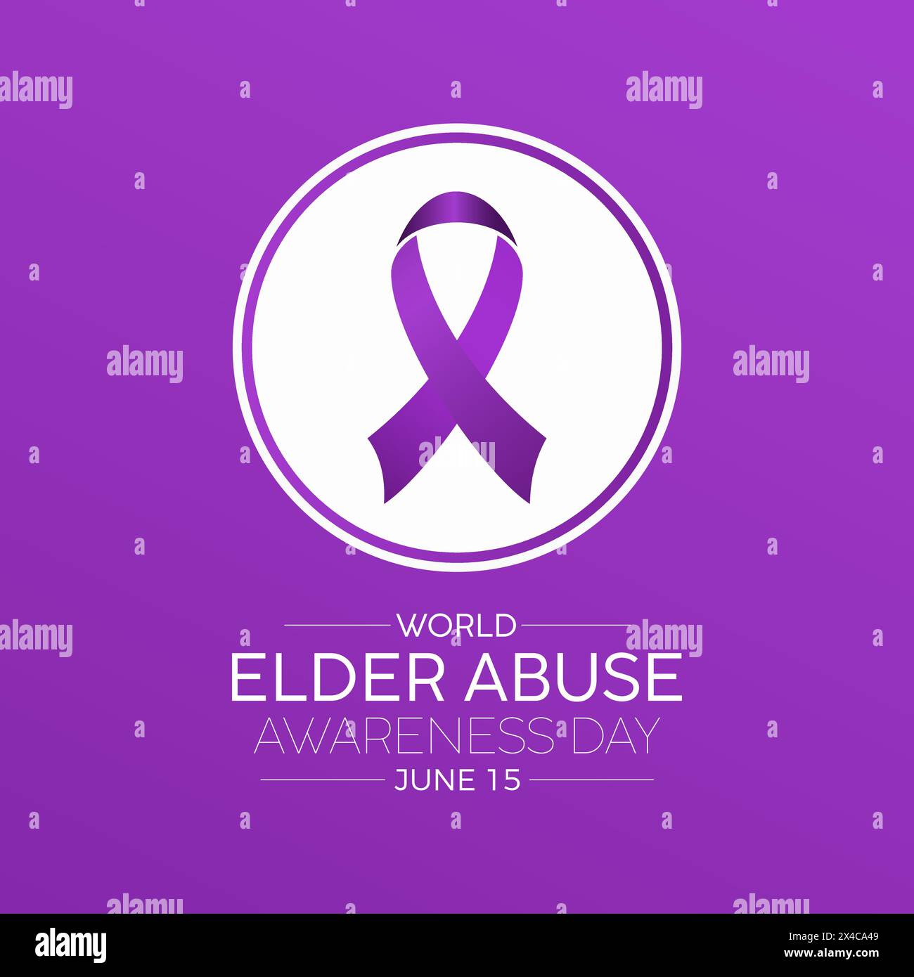 World Elder Abuse Awareness Day health awareness vector illustration ...
