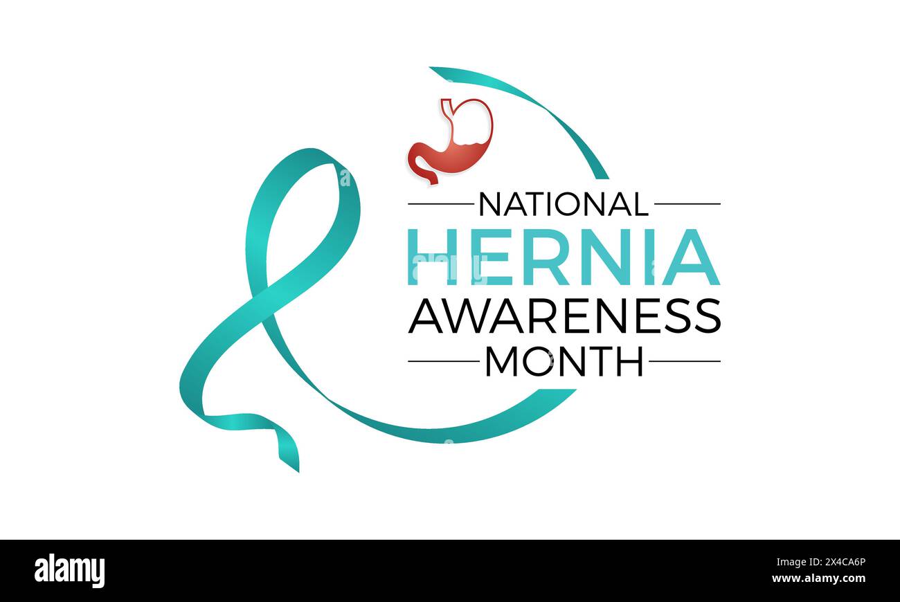 National Hernia awareness month health awareness vector illustration ...