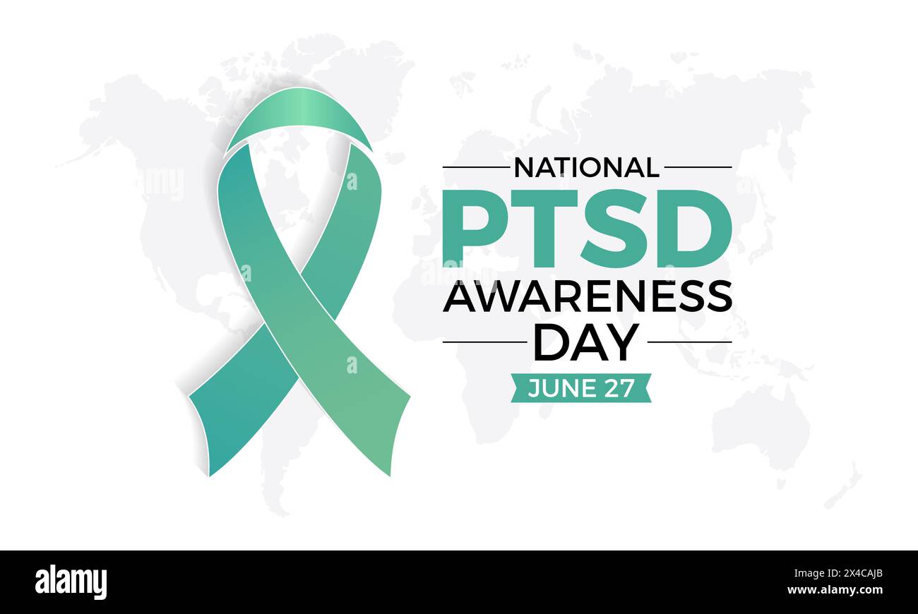 National PTSD Awareness Day health awareness vector illustration ...