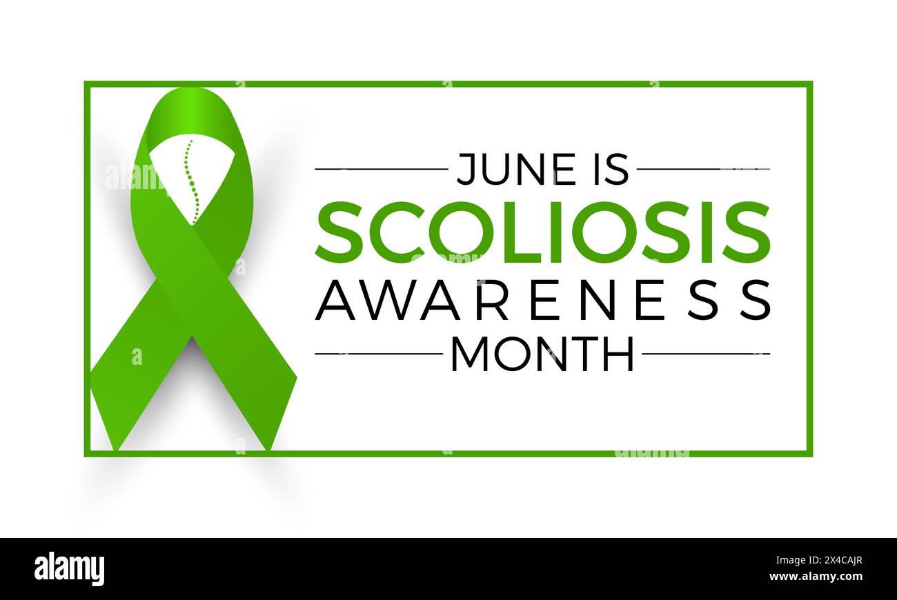 Scoliosis awareness month Stock Vector Images - Alamy