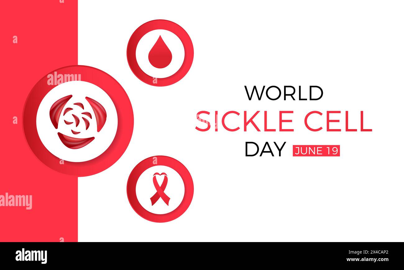 World Sickle Cell Day health awareness vector illustration. Disease ...