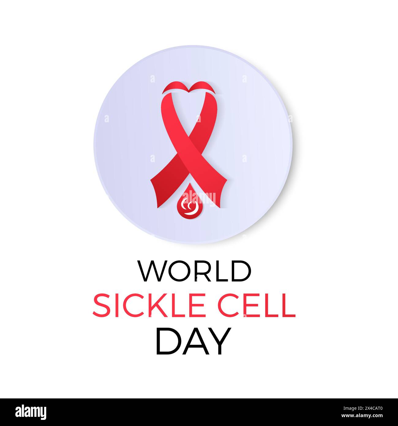 World Sickle Cell Day health awareness vector illustration. Disease ...