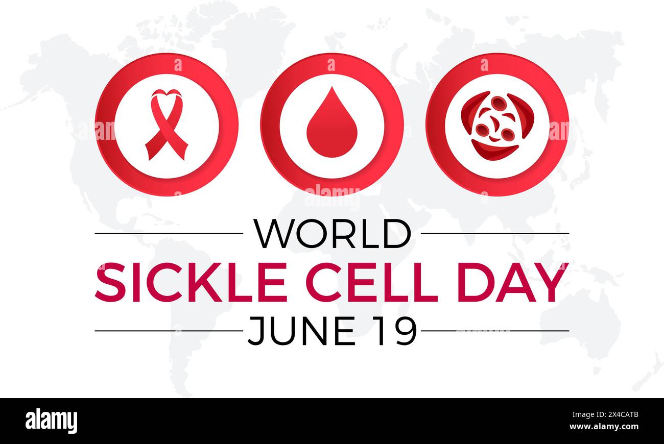 World Sickle Cell Day health awareness vector illustration. Disease ...