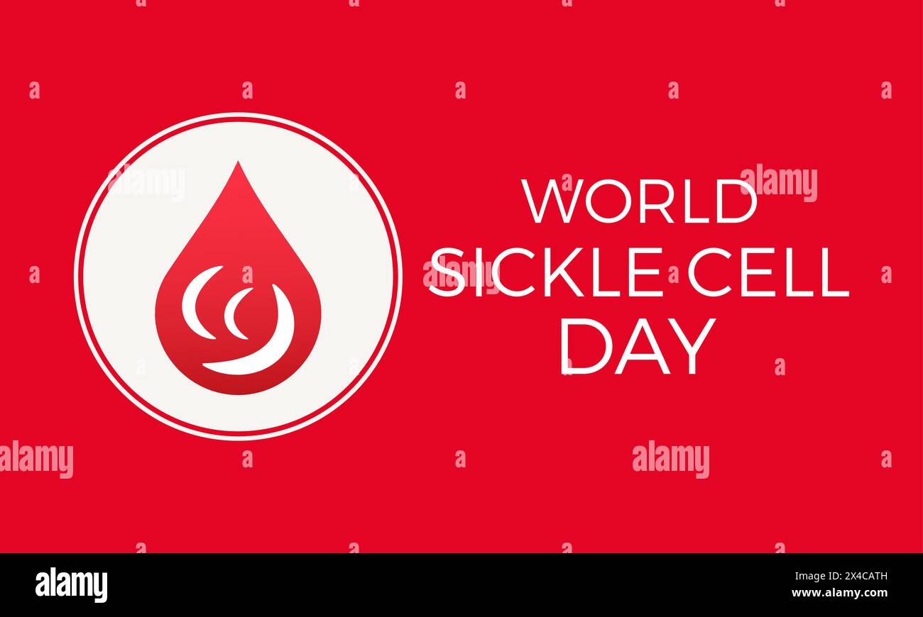 World Sickle Cell Day health awareness vector illustration. Disease ...