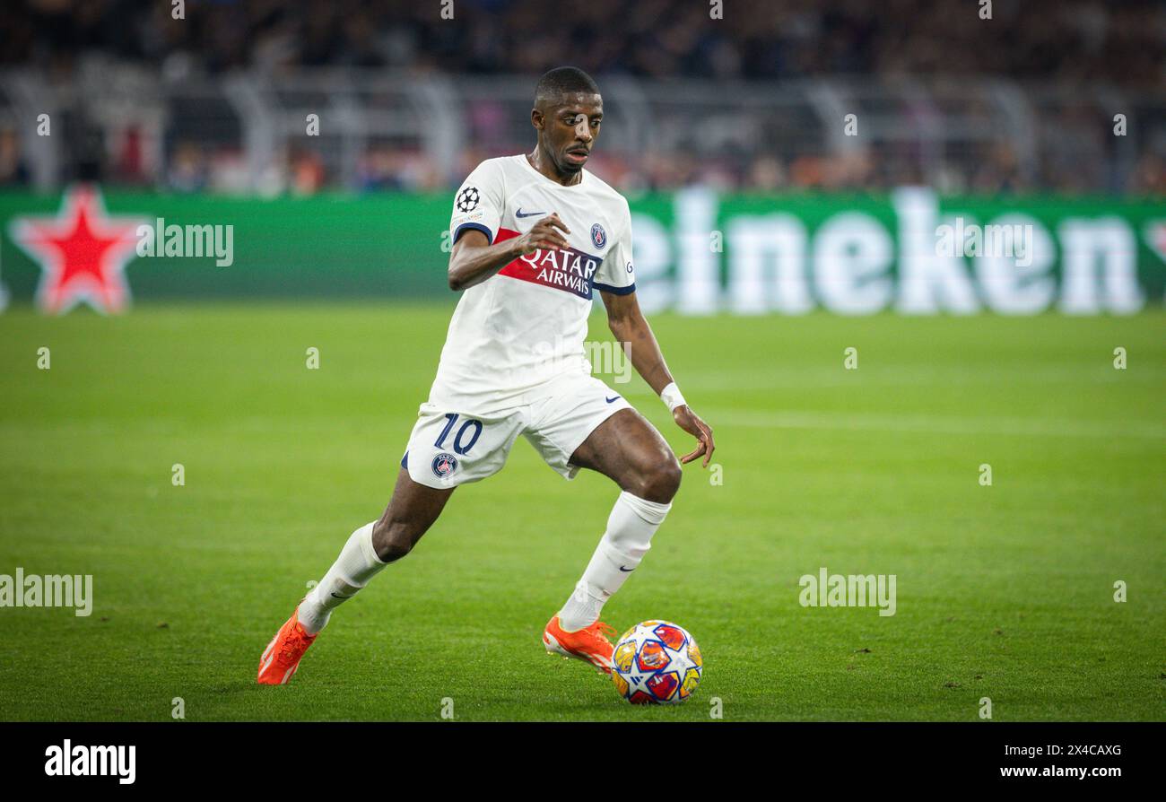Dortmund, Germany. 01st Mai 2024. Ousmane Dembele (Paris) Borussia ...