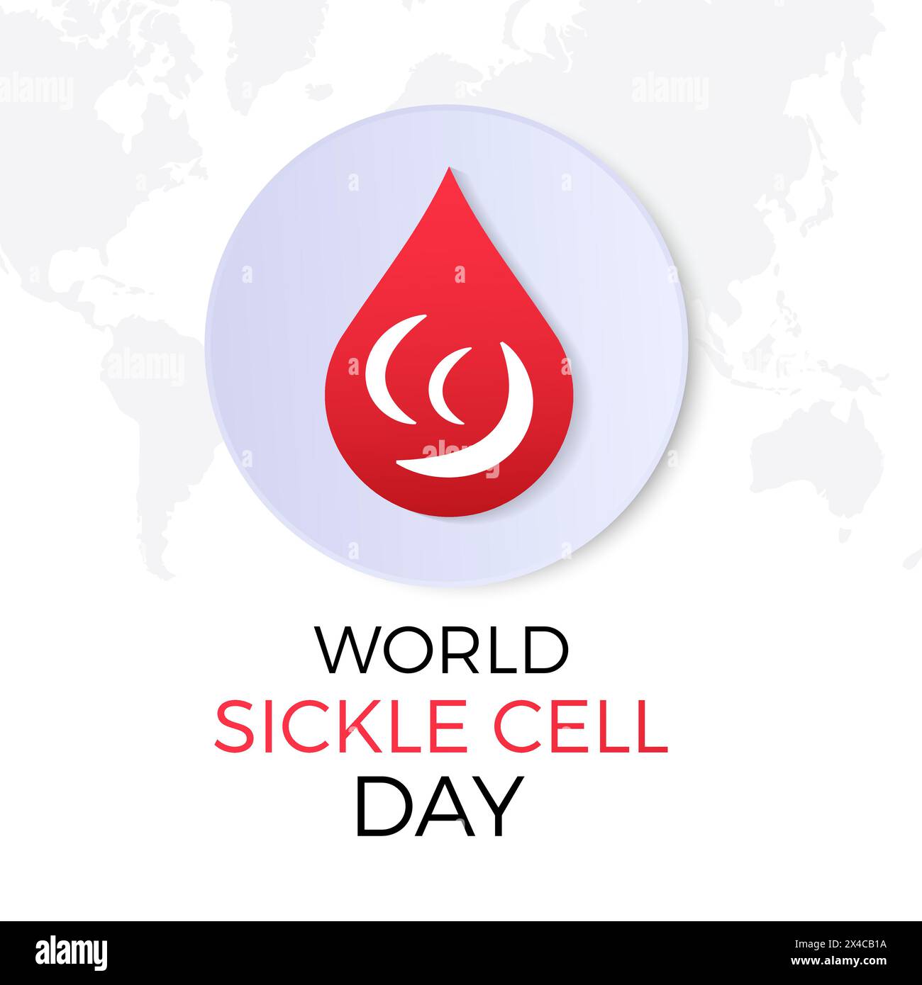 World Sickle Cell Day health awareness vector illustration. Disease ...
