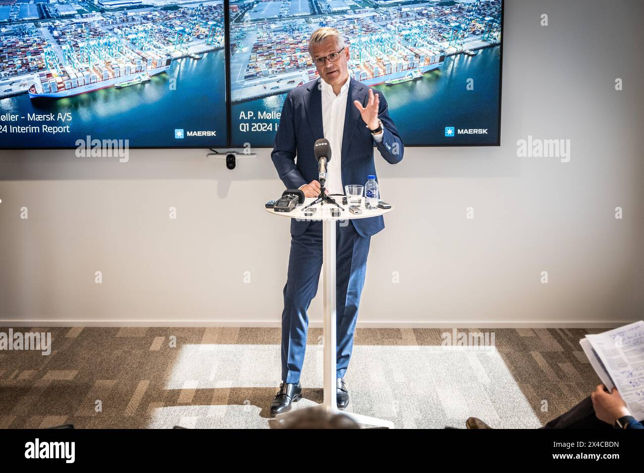 Denmark. 02nd May, 2024. CEO Vincent Clerc holds a press conference ...