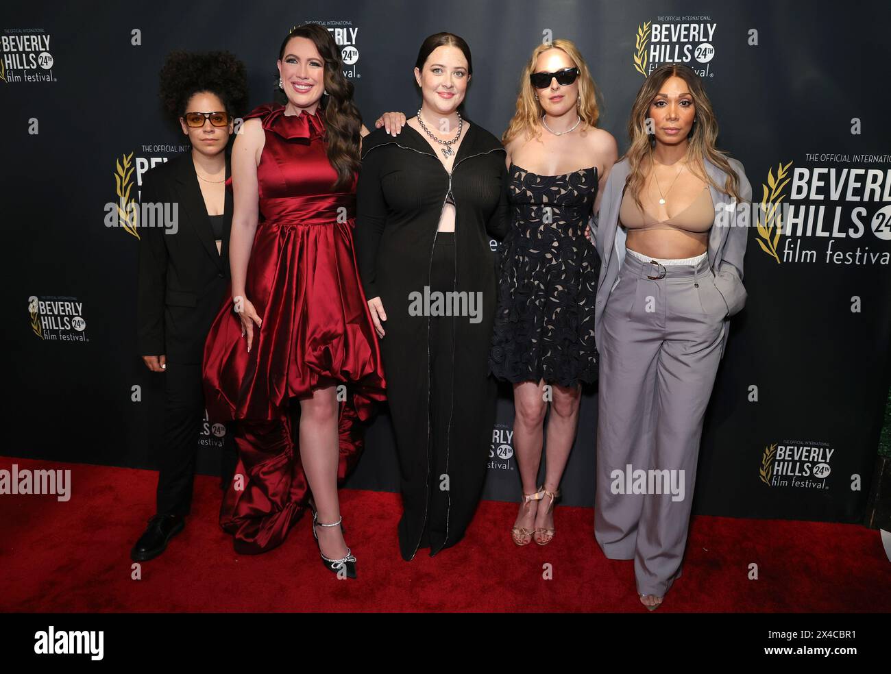 HOLLYWOOD, CA - May 1: Dionne Gipson, Desiree Staples, Michelle Meredith, Rumer Willis, Sarah ...