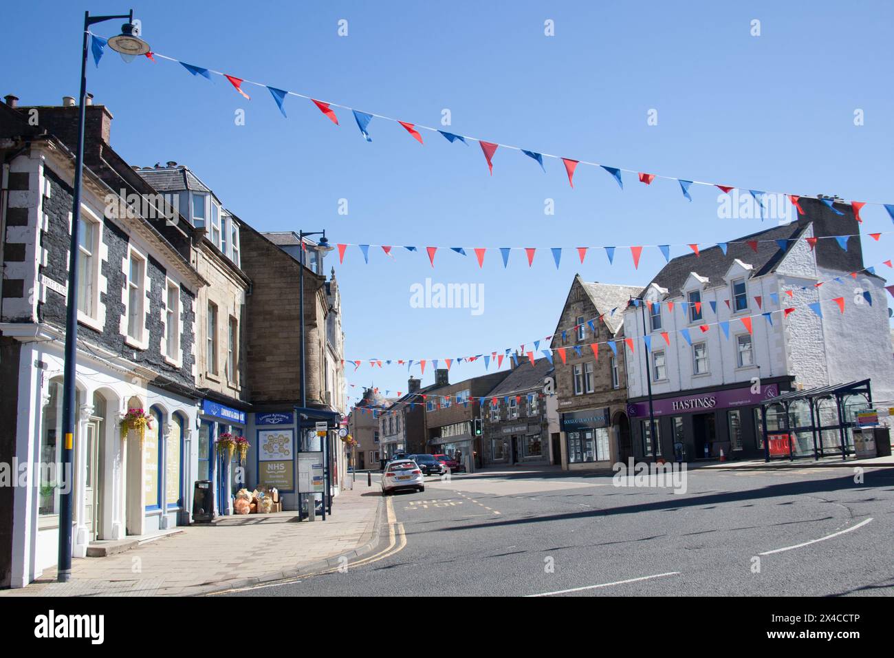 Views of Selkirk in the Scottish Borders in the United Kingdom Stock ...