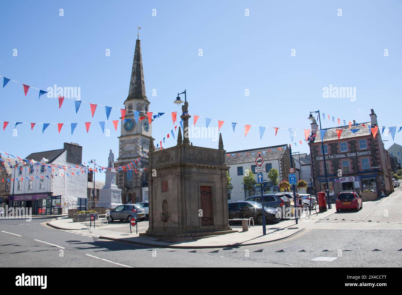 Views of Selkirk in the Scottish Borders in the United Kingdom Stock ...