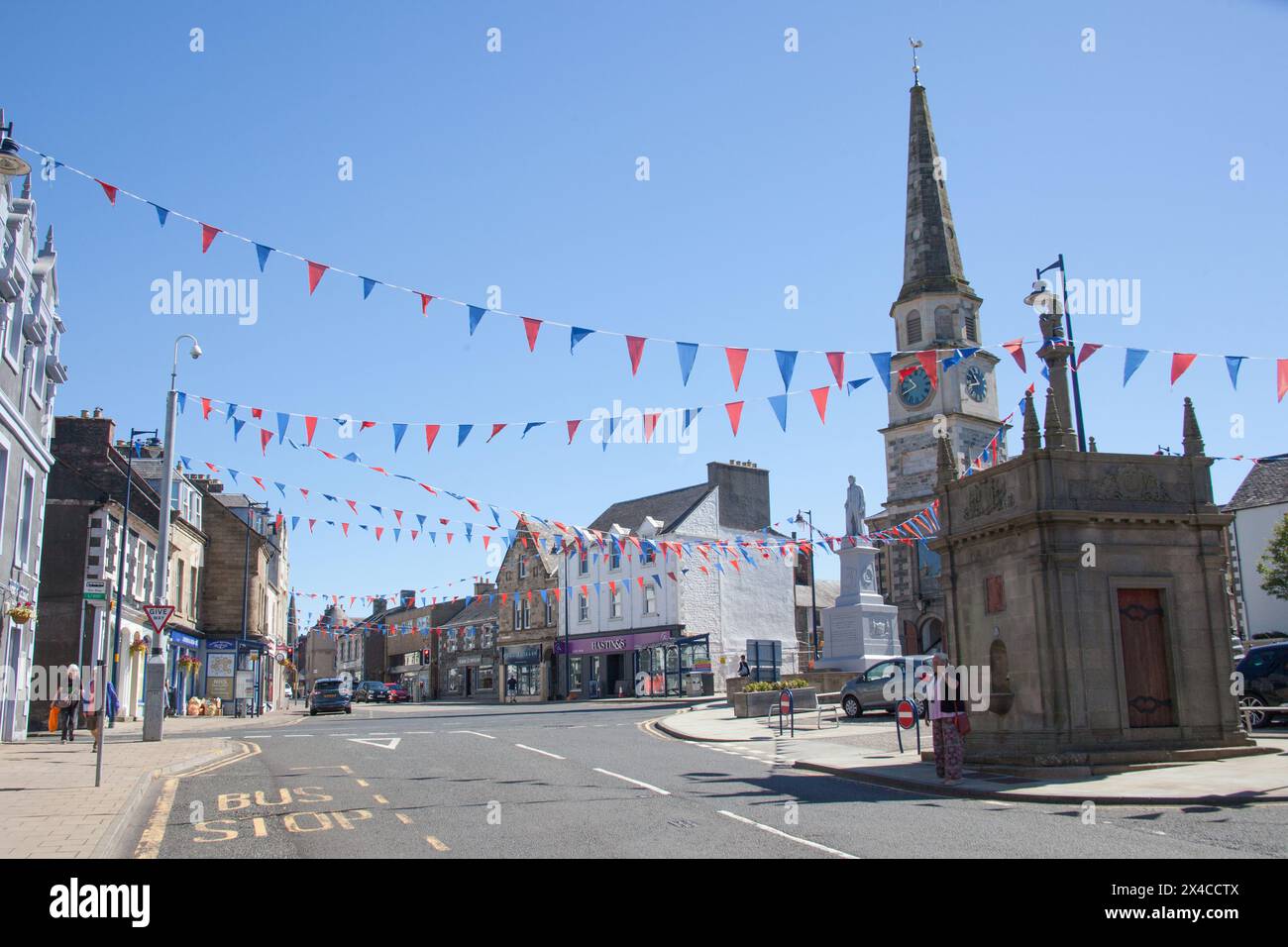 Views of Selkirk in the Scottish Borders in the United Kingdom Stock ...