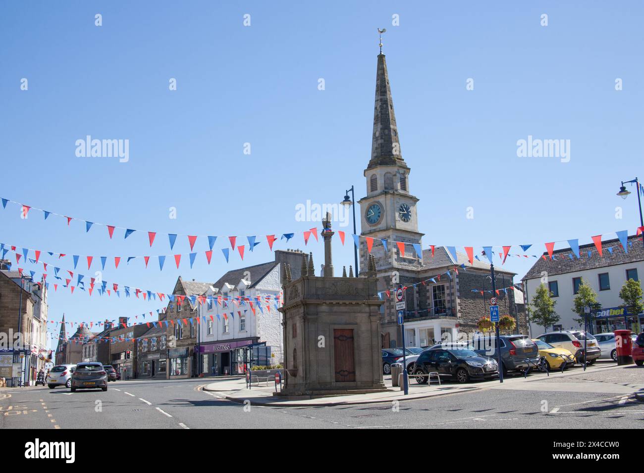 Views of Selkirk in the Scottish Borders in the United Kingdom Stock ...