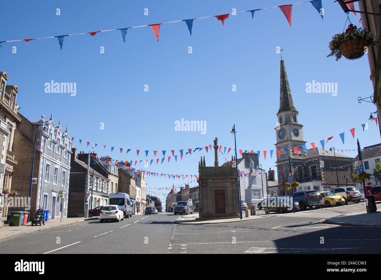 Views of Selkirk in the Scottish Borders in the United Kingdom Stock ...