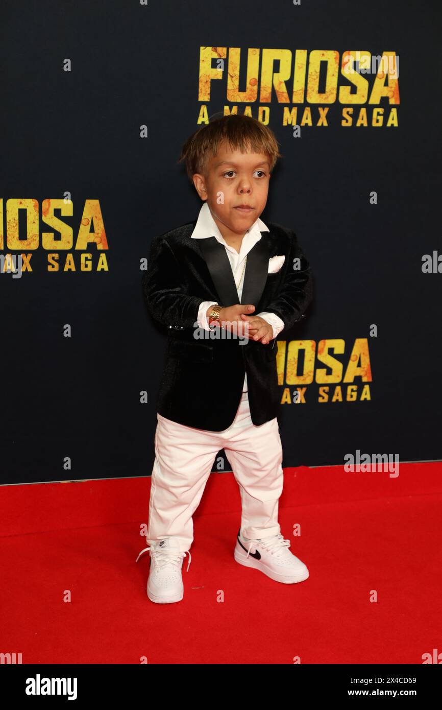 Sydney, Australia. 2nd May 2024. Quaden Bayles (cast) arrives on the ...