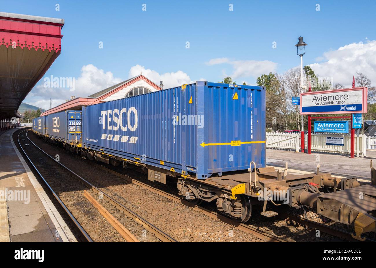 British supermarket giant Tesco using rail freight 40ft steel ...