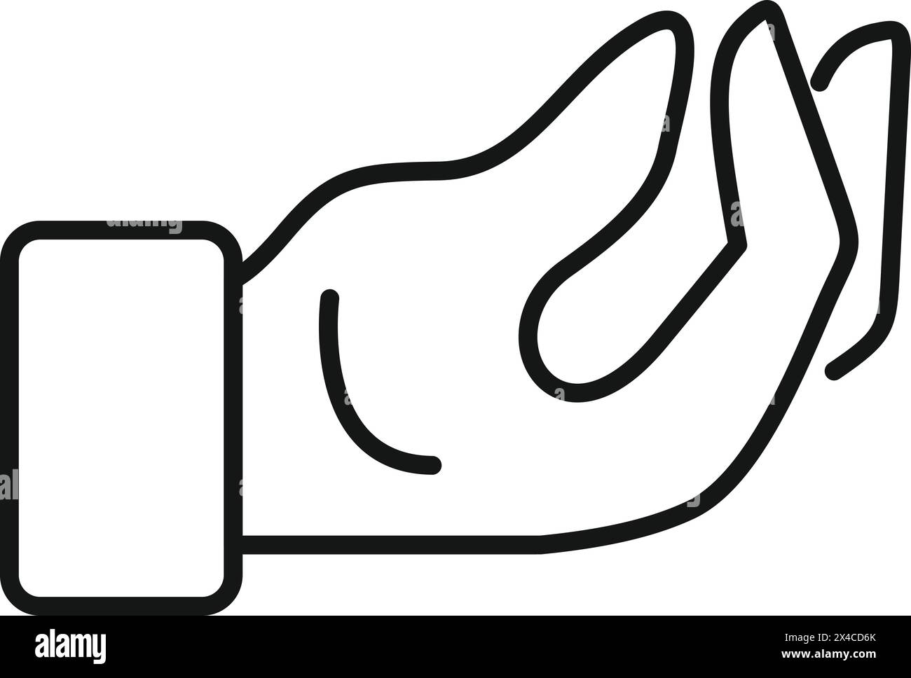 Spiritual practice hand move icon outline vector. Calm retreat. Zen ...