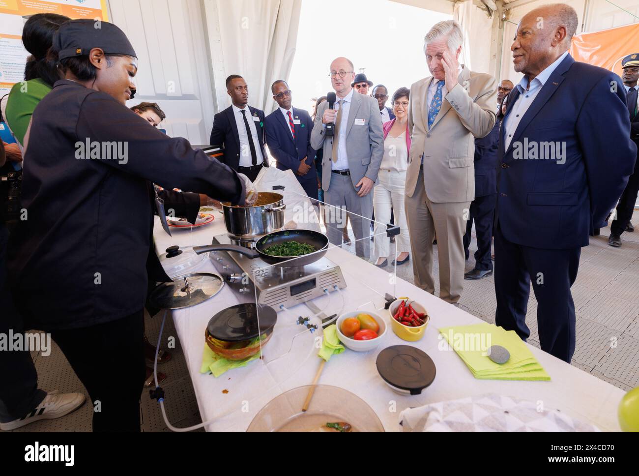 Walvis Bay, Namibia. 02nd May, 2024. King Philippe - Filip of Belgium ...