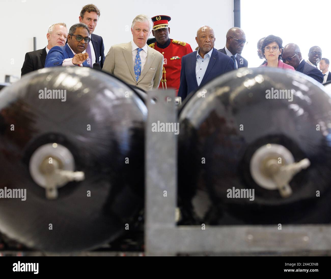 Walvis Bay, Namibia. 02nd May, 2024. King Philippe - Filip of Belgium ...