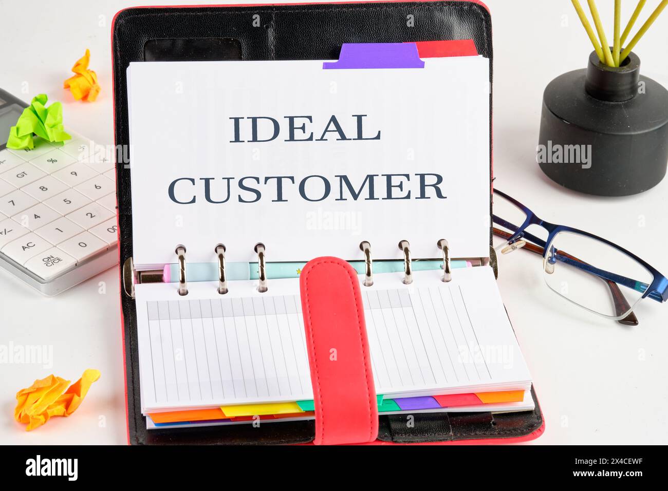 Business ideal customer concept. Copy space. Ideal customer symbol on a ...